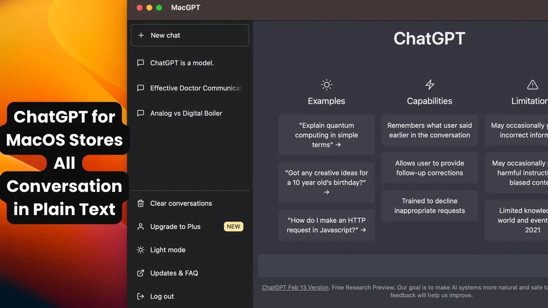 OpenAI's Controversy: Storing Conversations in Plain Text with ChatGPT for MacOS - Fusion Chat