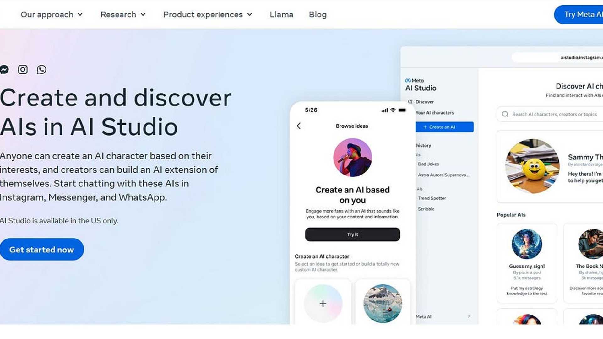 Create Your Own AI Friend with Meta AI Studio - Fusion Chat
