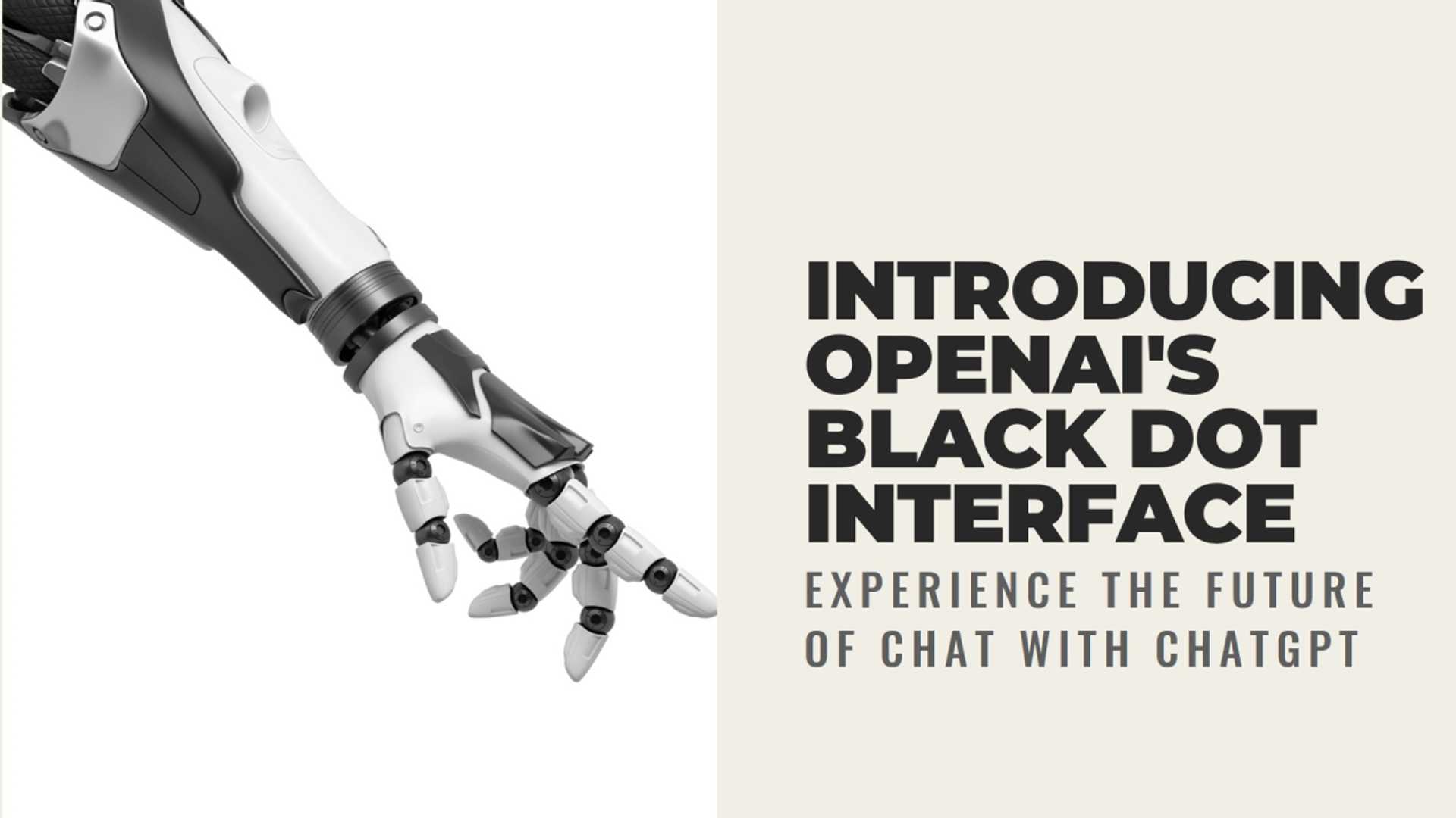 10 Innovative Features of OpenAI's Black Dot Interface - Fusion Chat