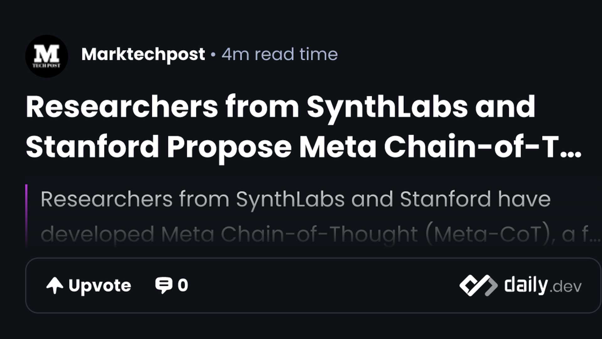 Enhancing Reasoning Skills: The Meta-CoT Framework - Fusion Chat
