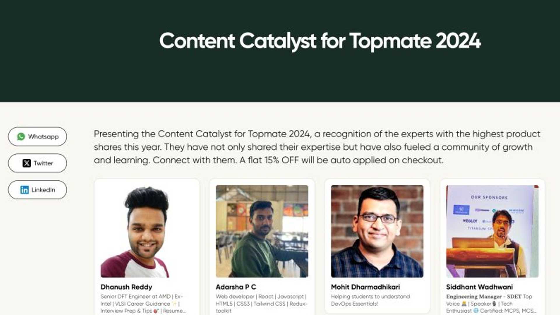 Shining Bright on Topmate.io: A Celebration of Achievements - Fusion Chat
