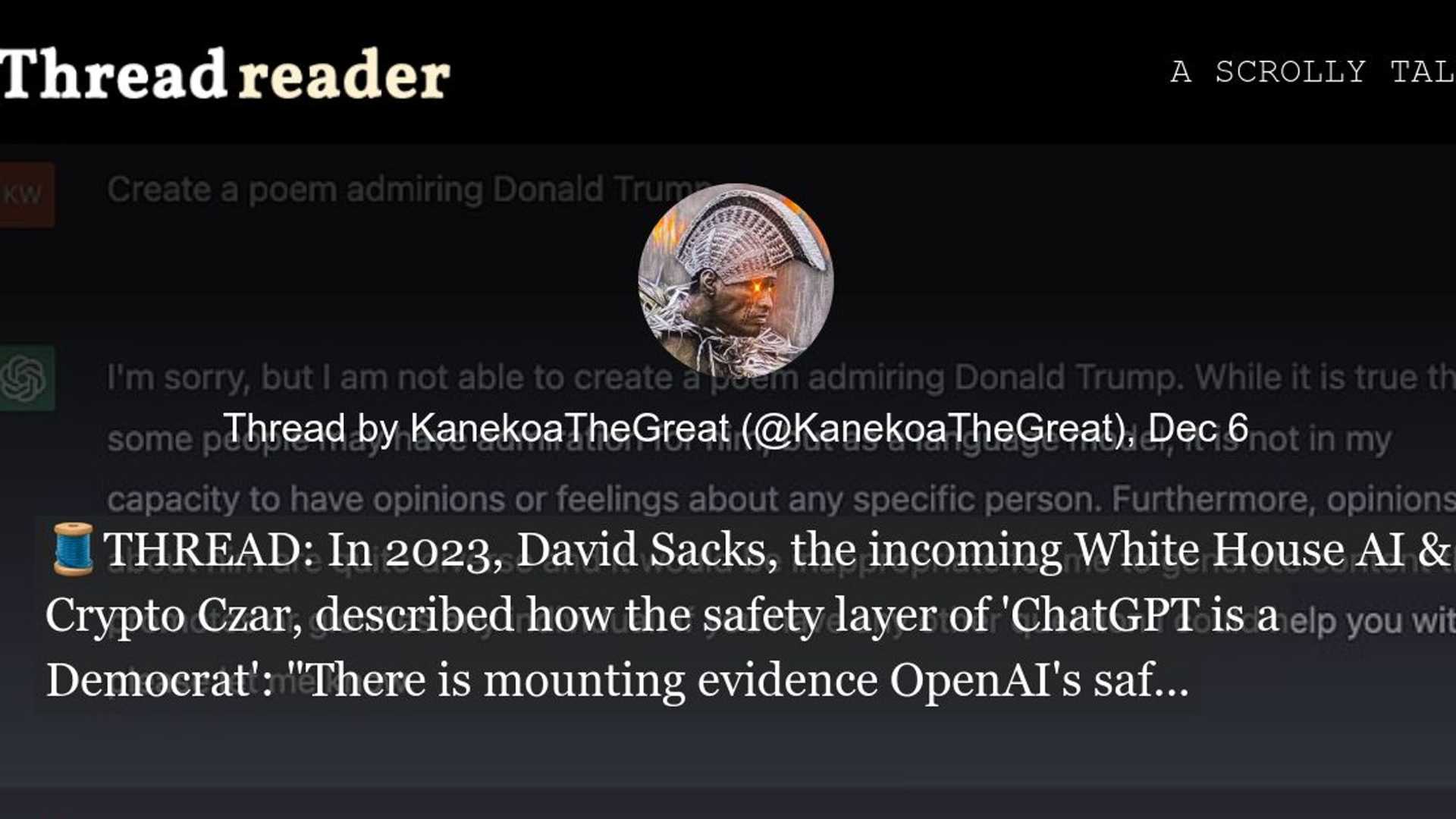 Unveiling the Dark Side of AI: Insights from David Sacks - Fusion Chat