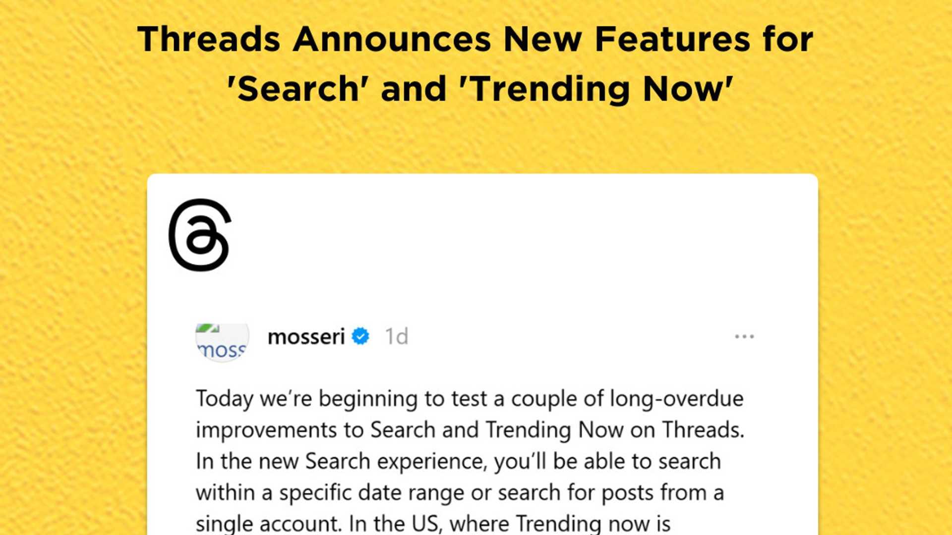 Threads Enhances Platform with Advanced Search and Trending Features - Fusion Chat