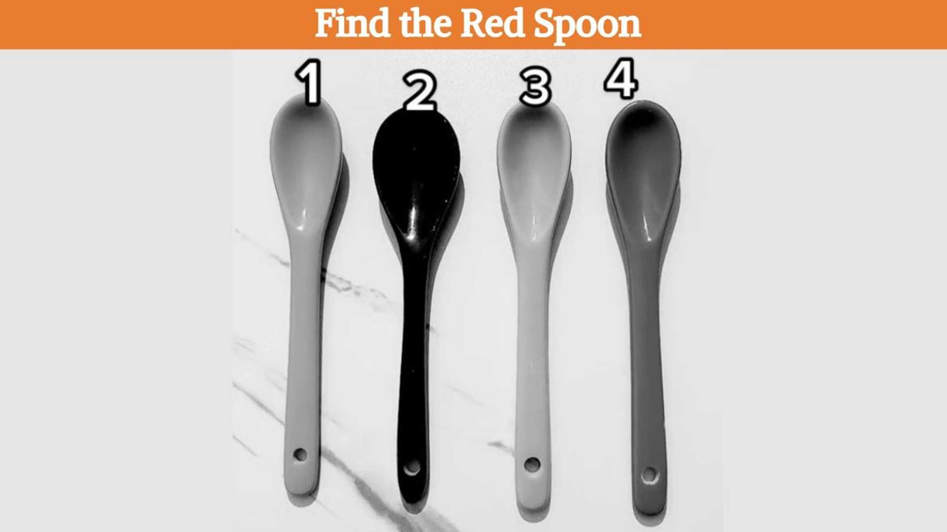 Can You Pass the High IQ Test by Finding the Red Spoon? - Fusion Chat